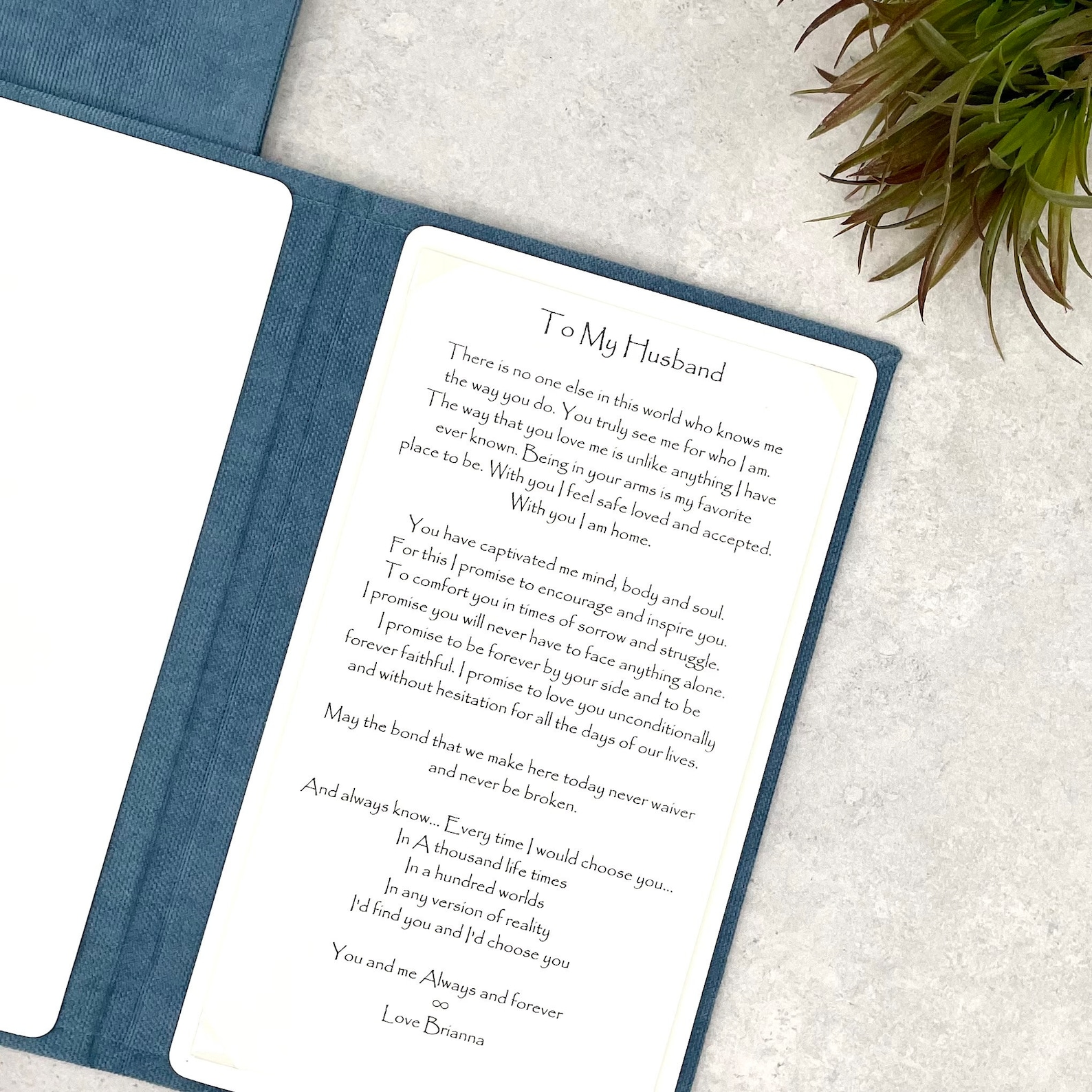 Wedding Ceremony Vow Books | His & Her Vows With Vow Cards | Set of Vow ...