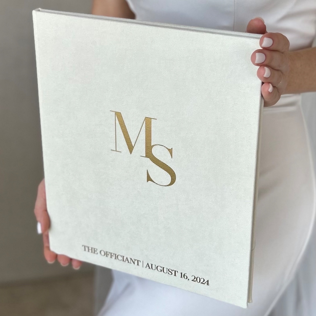 Wedding Celebrant Folder A4 With Vows I Wedding Ceremony Book I Wedding ...