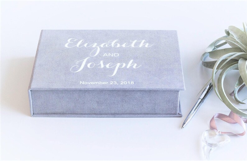 Personalized Wedding Box With Guest Advice Cards Wedding Mad - Etsy