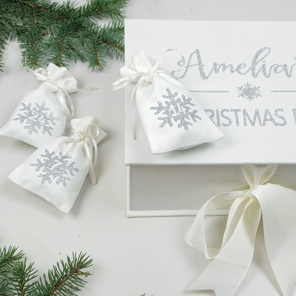 Personalized Christmas Box With Christmas Advent Calendar Bags - Etsy