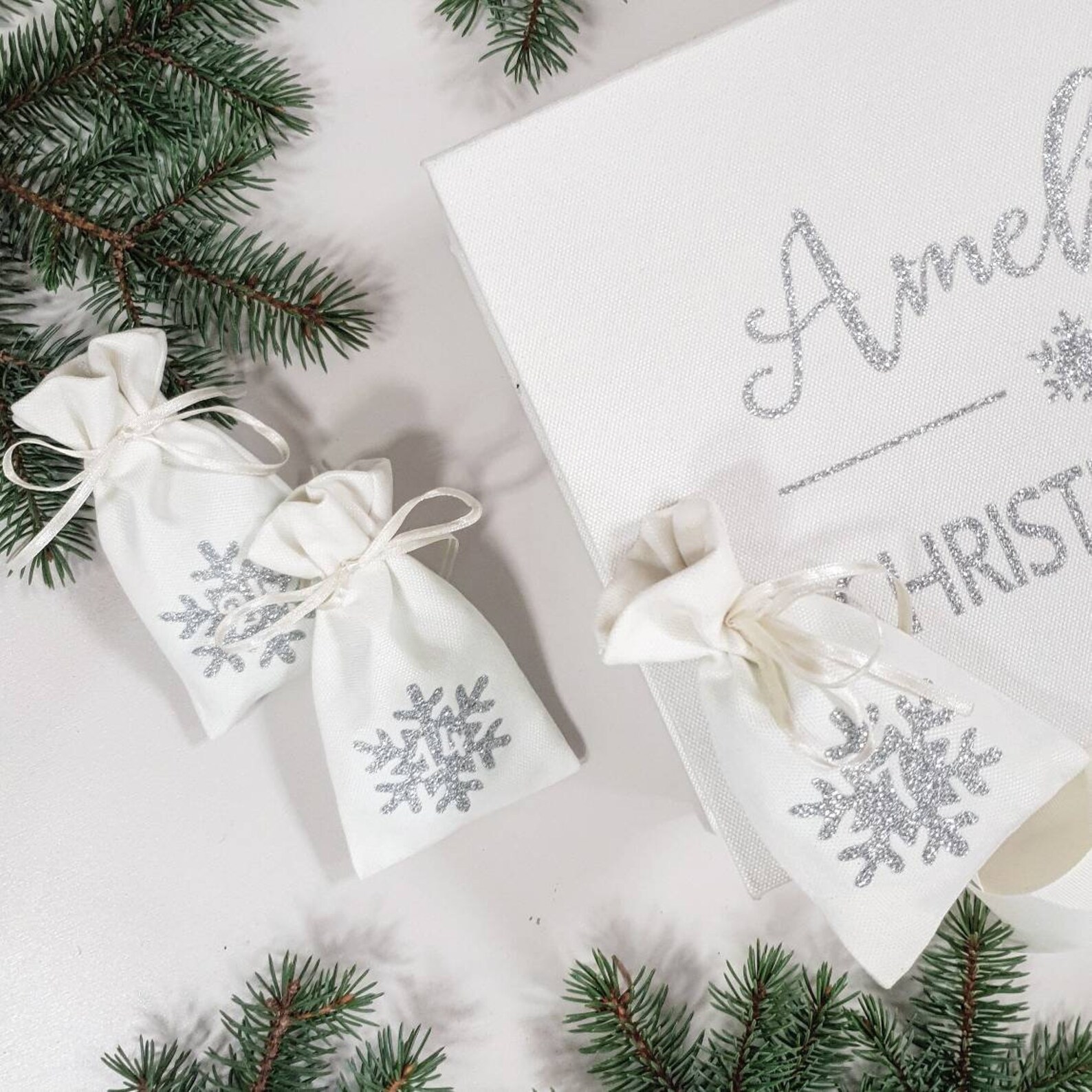 Personalized Christmas Box With Christmas Advent Calendar Bags - Etsy