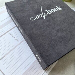Personalised Recipe Book Binder, Cookbook, Custom A4 4 Ring Binder With ...