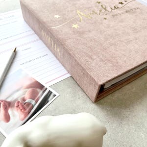 First Year Baby Book Binder: Personalized Newborn Milestone Journal ...