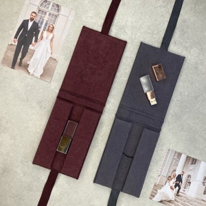 Personalized USB Flash Drive Case, Mini USB Box Wedding Photography ...