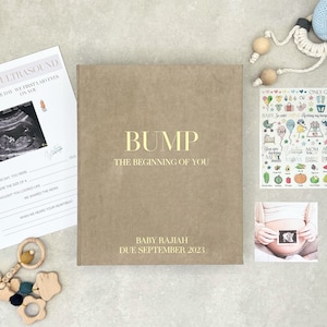 Personalized Pregnancy Journal Binder, Baby Milestone Diary, Keepsake ...