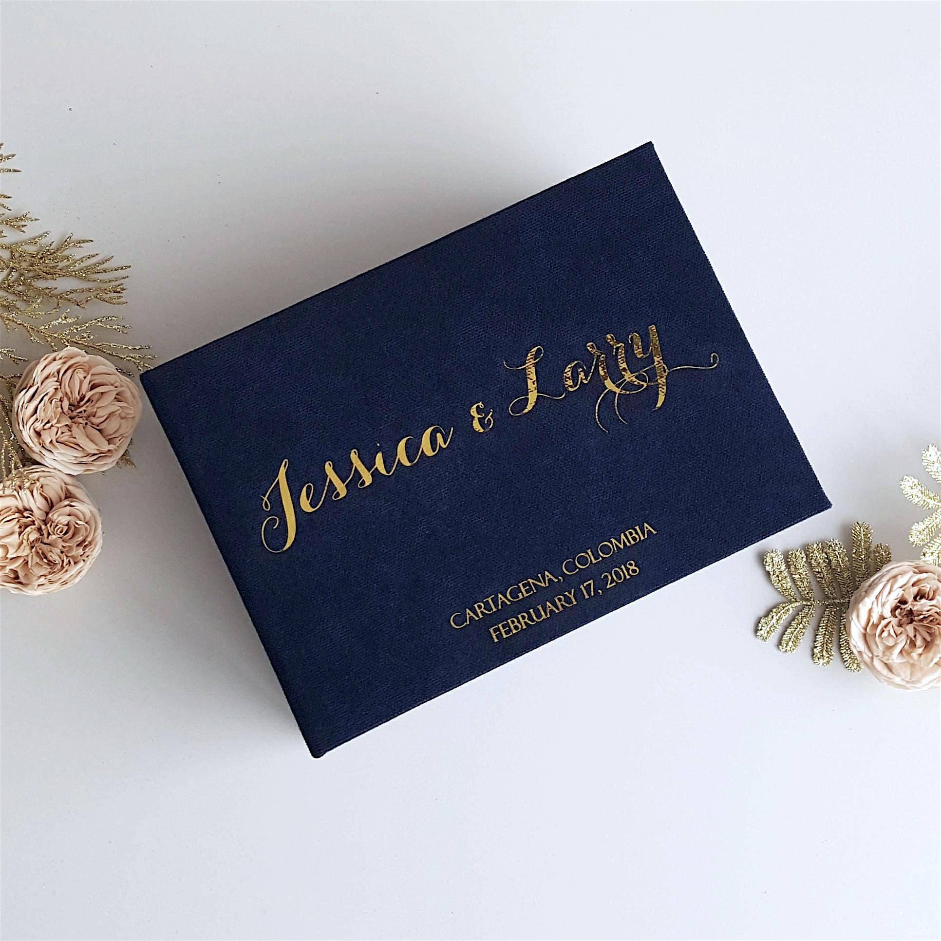 Personalized Wedding box with guest advice cards Wedding mad | Etsy