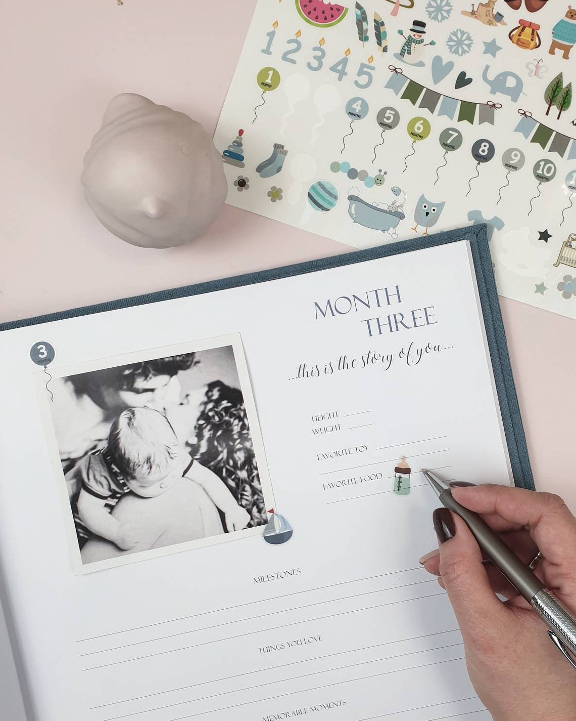 Cute Baby Stickers for First Baby Book First Year Stickers - Etsy