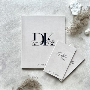 Personalized Wedding Celebrant Folder With Vows | A4 Ceremony Book for ...