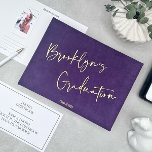 Personalized Graduation Guest Book as Gift, Graduation Party Gift ...