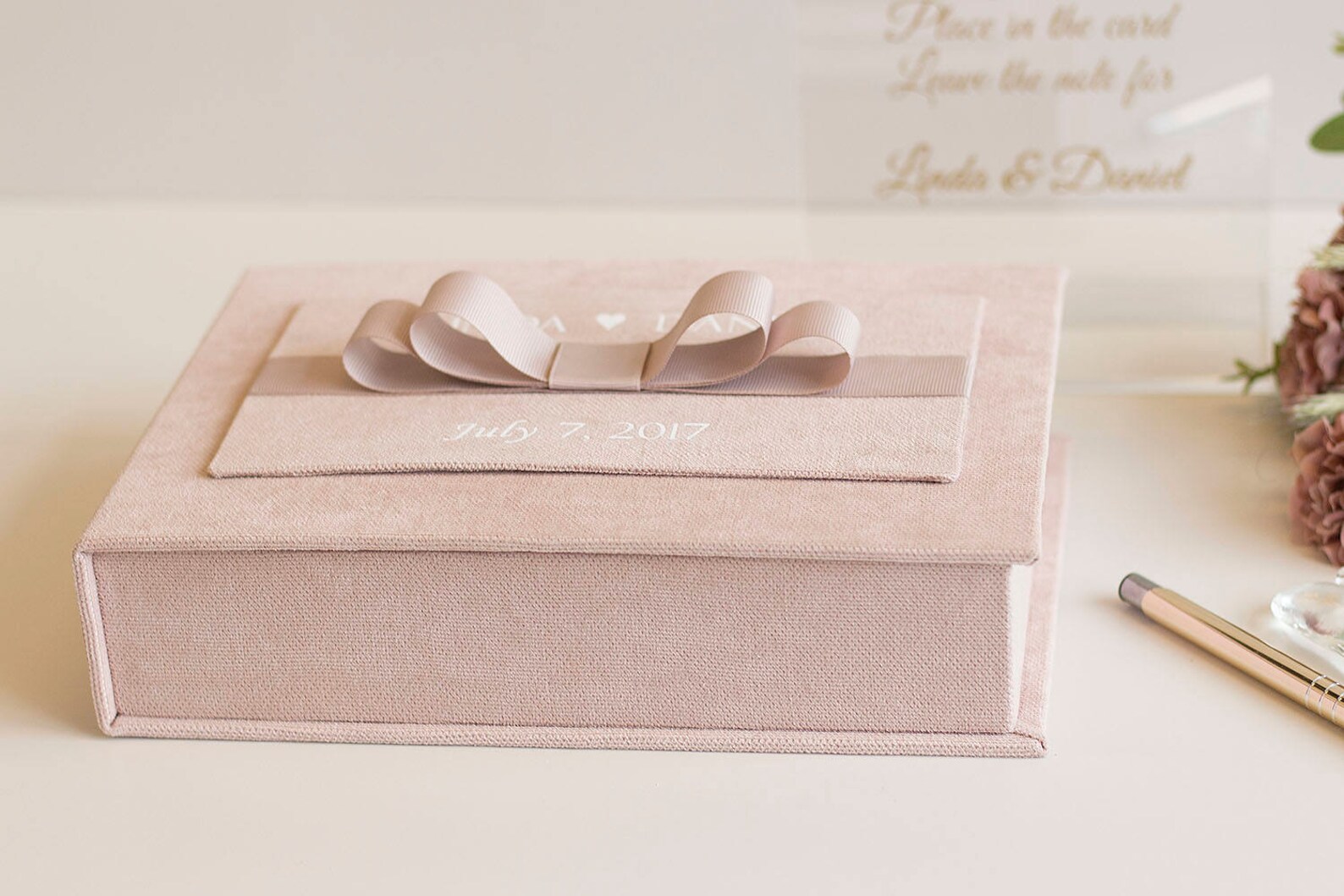 Personalized Wedding Box With Guest Advice Cards Wedding Mad | Etsy