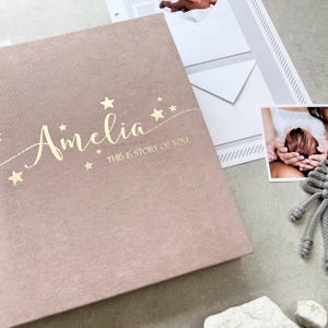 First Year Baby Book Binder: Personalized Newborn Milestone Journal ...