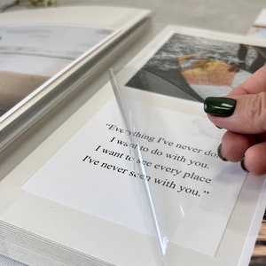 Personalised Modern Travel Photo Album, Memory Book With Self Adhesive ...