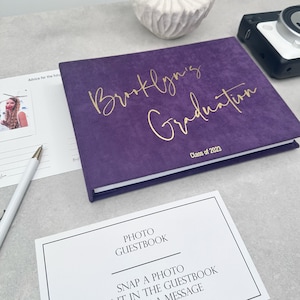 Personalized Graduation Guest Book as Gift, Graduation Party Gift ...