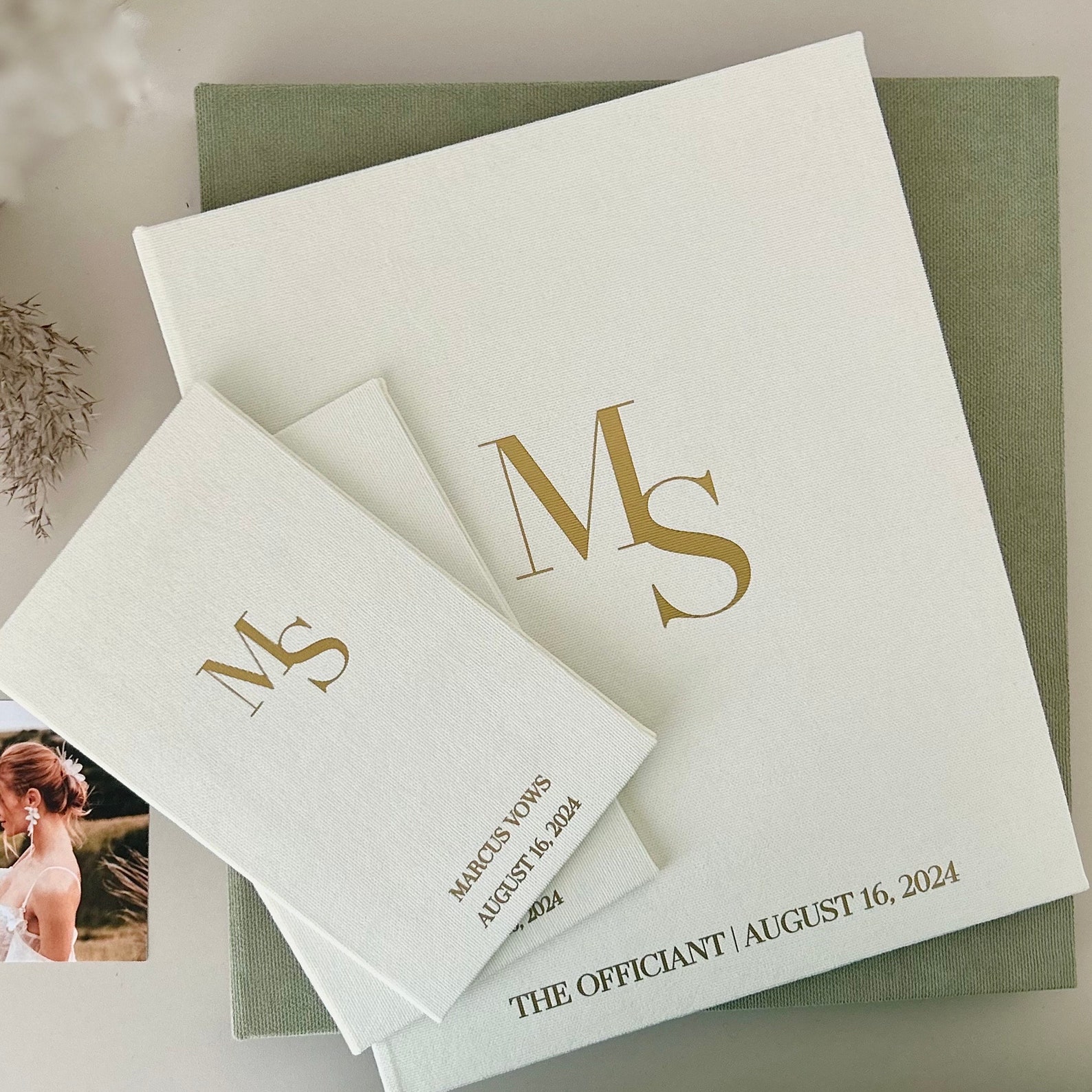 Wedding Celebrant Folder A4 With Vows I Wedding Ceremony Book I Wedding ...