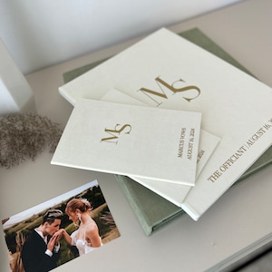 Wedding Celebrant Folder A4 With Vows I Wedding Ceremony Book I Wedding ...