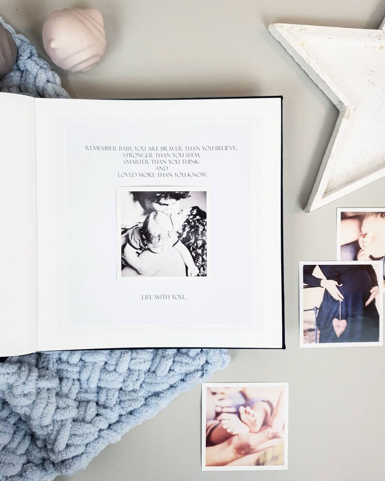 Custom Personalized First Year Baby Memory Book, Baby Book, Story of ...