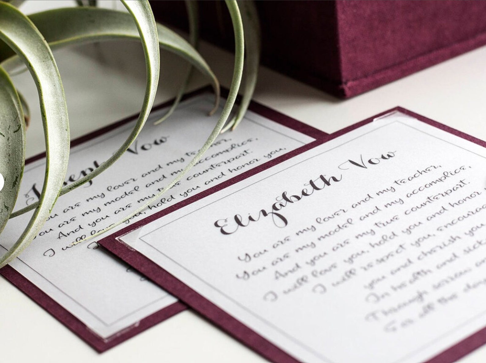 Personalized Wedding Ring Box With Vows and Wedding Ring Pillow Ring ...