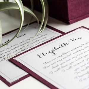 Personalized Wedding Ring Box With Vows and Wedding Ring Pillow Ring ...