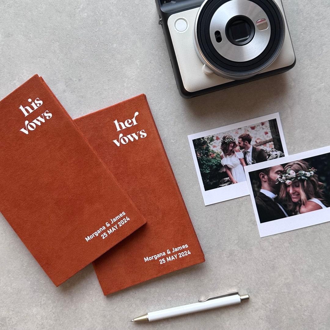 Libros de votos matrimoniales personalizados / Votos para él y para ...