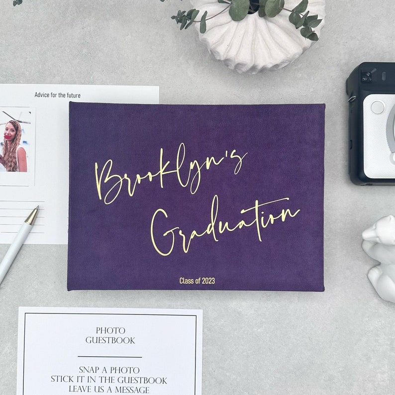 Personalized Graduation Guest Book as Gift Graduation Party - Etsy
