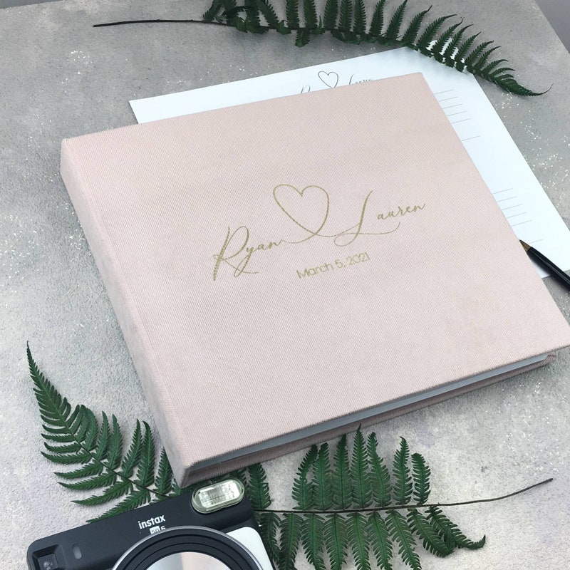 Blush Guest Book - Etsy