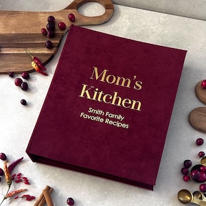 Personalized Recipe Book Binder, Cook Book, Recipe Organizer With ...