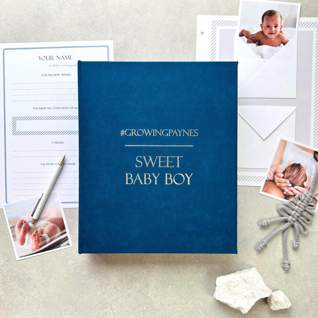 First Five Year Baby Book Binder | Baby Memory Book | Baby Monthly ...