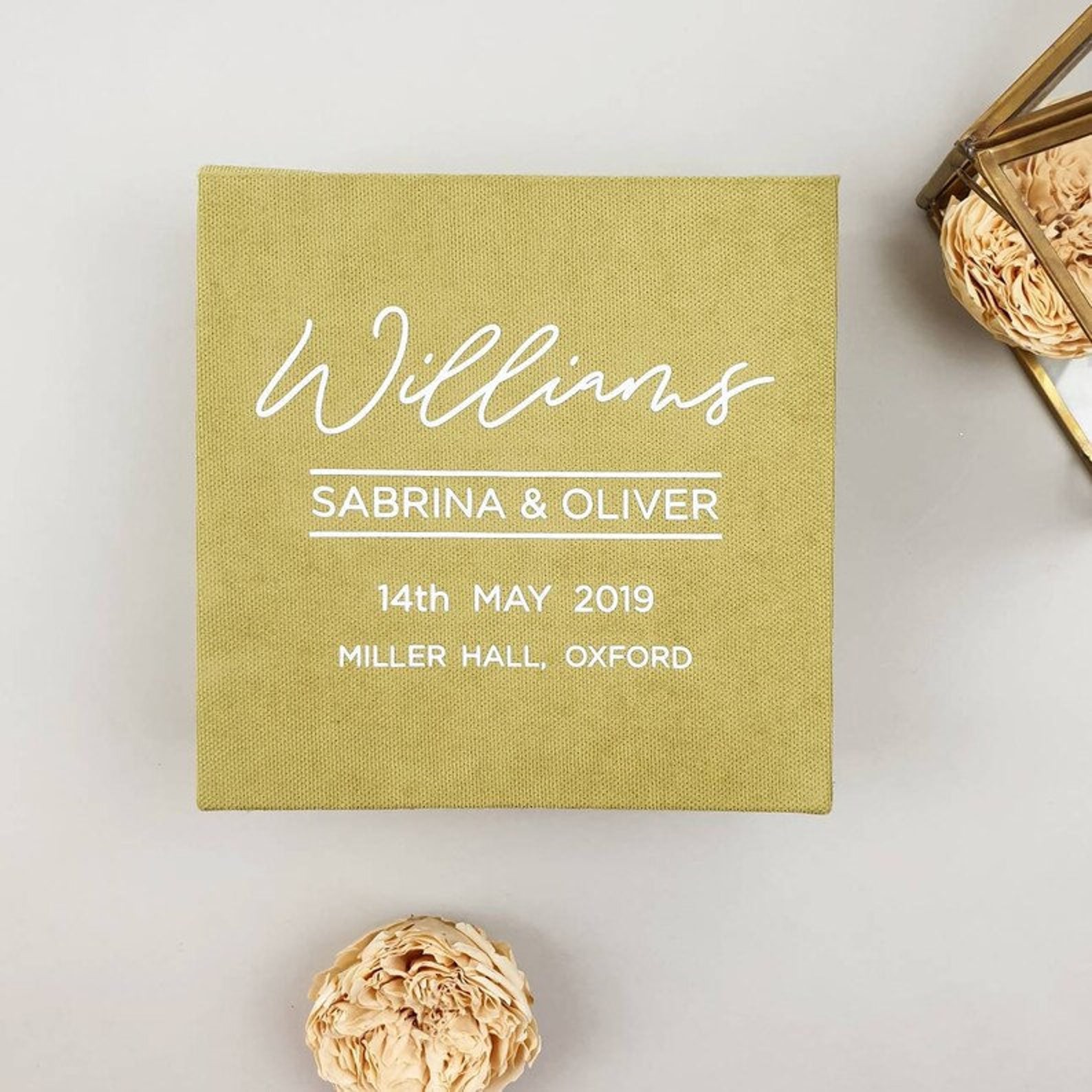 Personalized Wedding Ring Box With Vows and Wedding Ring Pillow Ring ...