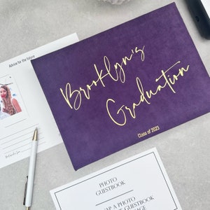 Personalized Graduation Guest Book as Gift, Graduation Party Gift ...