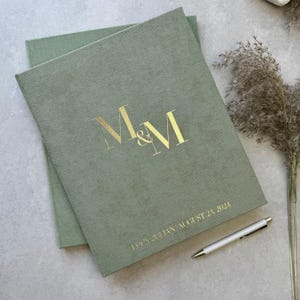 Personalized Wedding Celebrant Folder With Vows | A4 Ceremony Book for ...