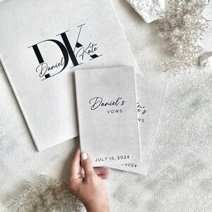 Personalized Wedding Celebrant Folder With Vows | A4 Ceremony Book for ...