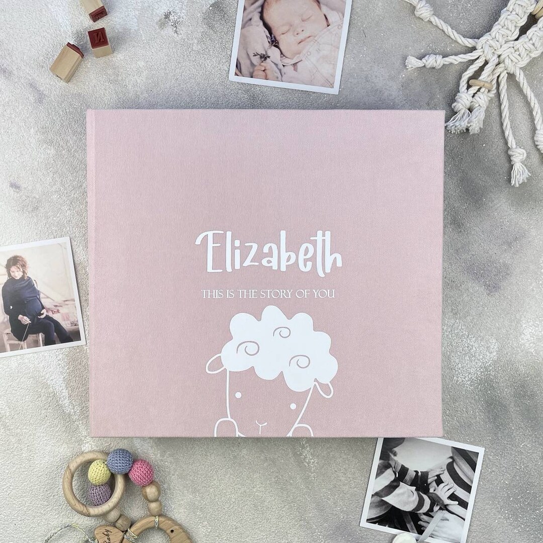 First Year Baby Memory Book as Modern Baby Shower Gift, Baby Photo ...