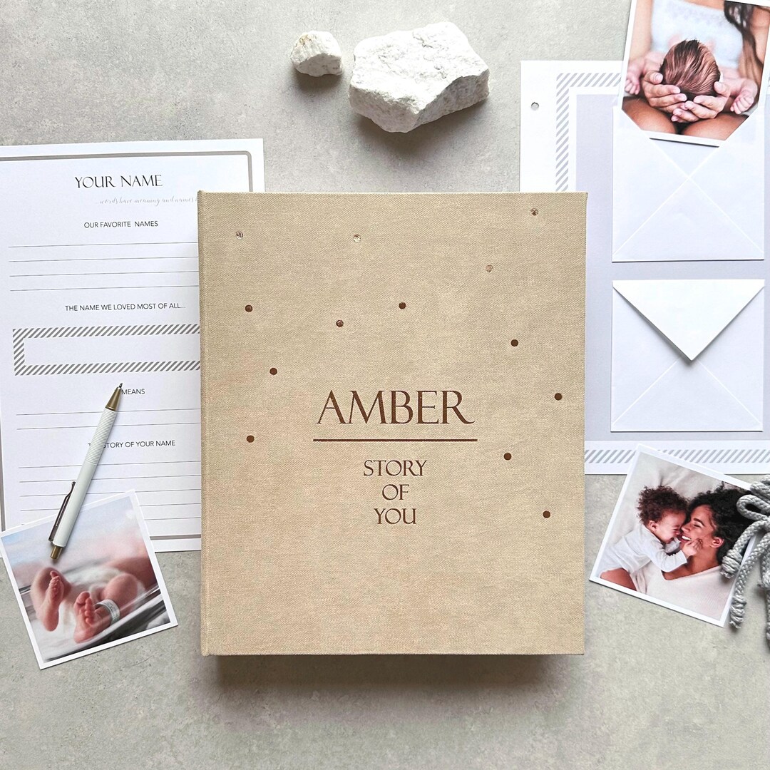 Personalized Baby Monthly Journal | First Baby Book | Custom Baby ...