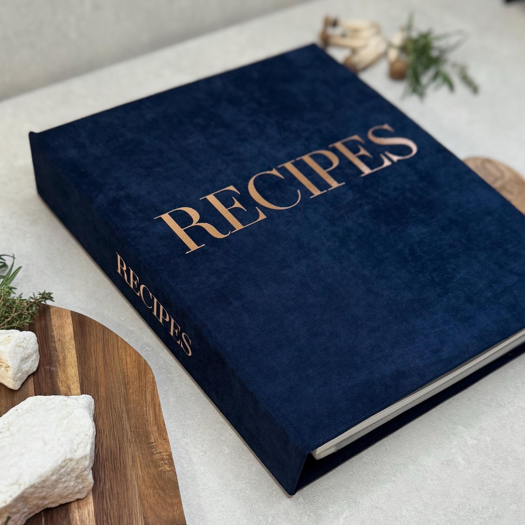 Custom Recipe Book Binder, Cookbook, Custom A4 Ring Binder With Sleeves ...
