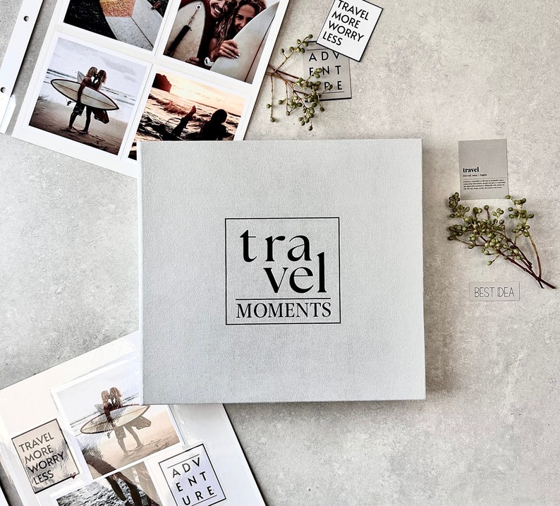 Personalized Self Adhesive Photo Album, Modern Scrapbook, Wedding ...