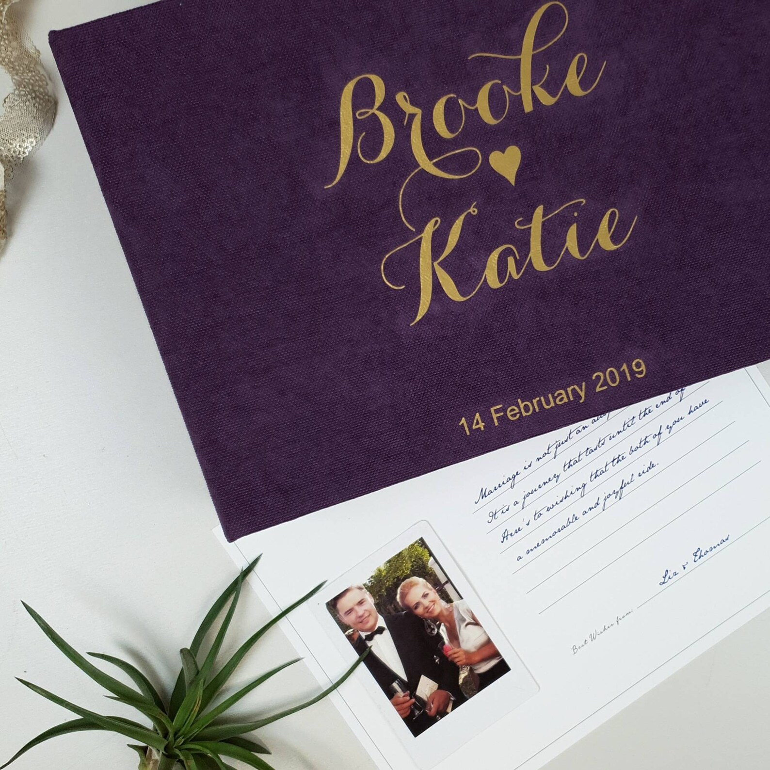 Personalized Wedding Box With Guest Advice Cards Wedding Mad - Etsy