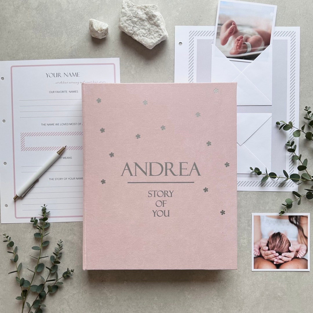 Personalized Baby Book | Floral Baby Milestone Binder | Perfect Shower ...