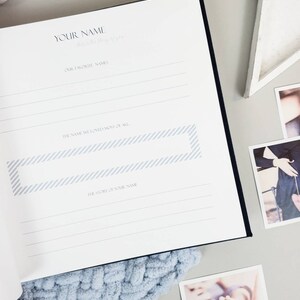 Custom Personalized First Year Baby Memory Book, Baby Book, Story of ...