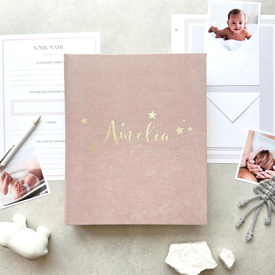 First Year Baby Book Binder: Personalized Newborn Milestone Journal ...