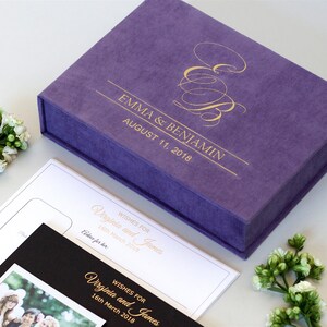 Personalized Wedding Box With Guest Advice Cards Wedding Mad - Etsy