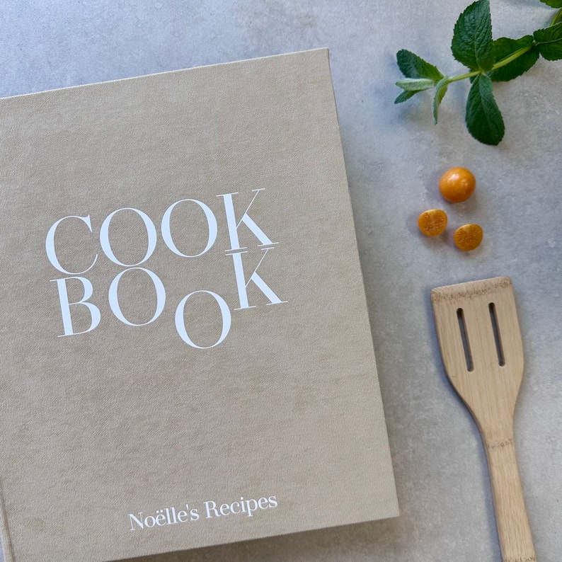 Personalised Recipe Book Binder, Cookbook, Custom A4 4 Ring Binder With ...