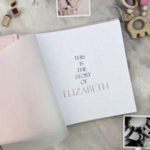 First Year Baby Memory Book as Modern Baby Shower Gift, Baby Photo ...
