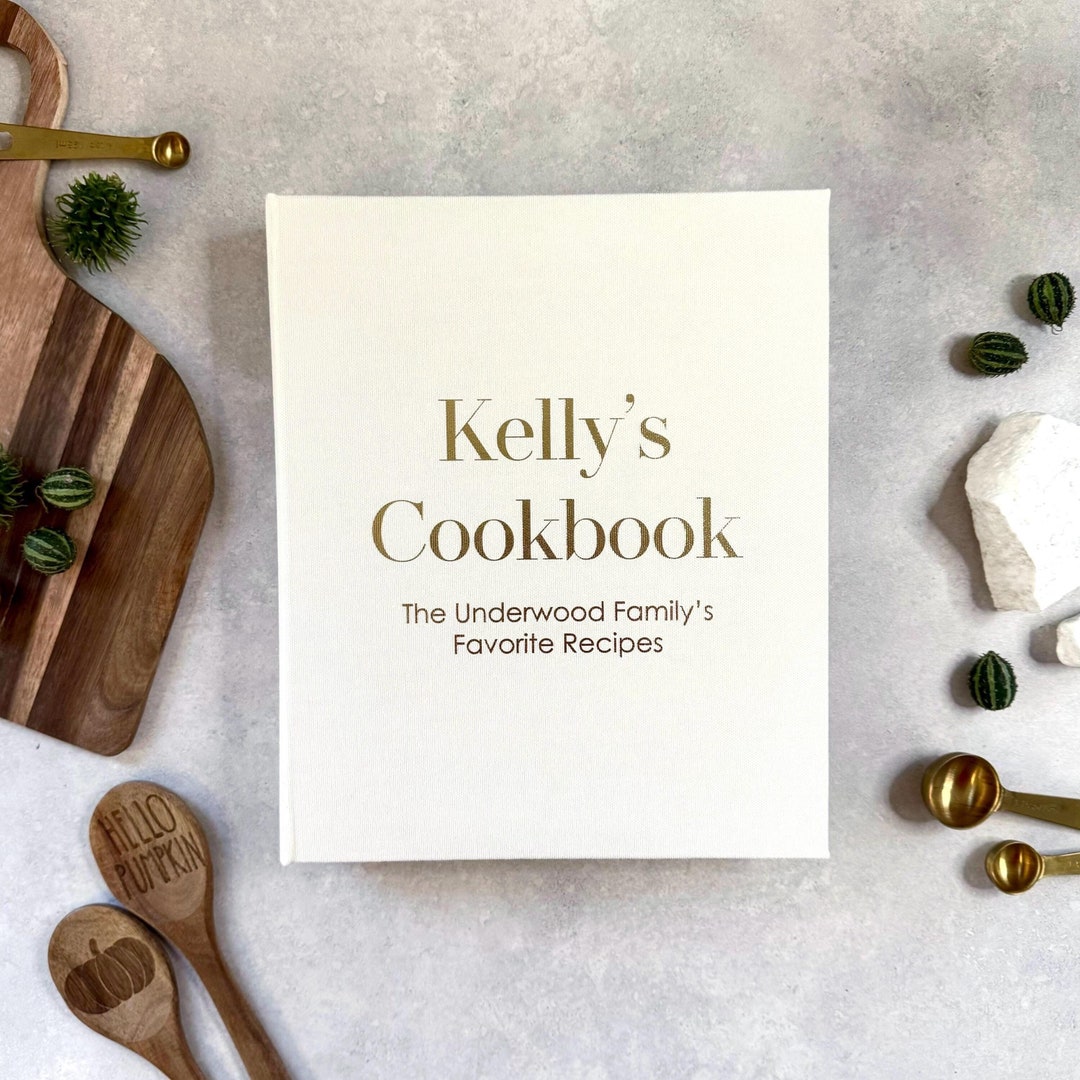 Elegant Custom Recipe Book Binder, Cook Book, Personalized Recipe ...