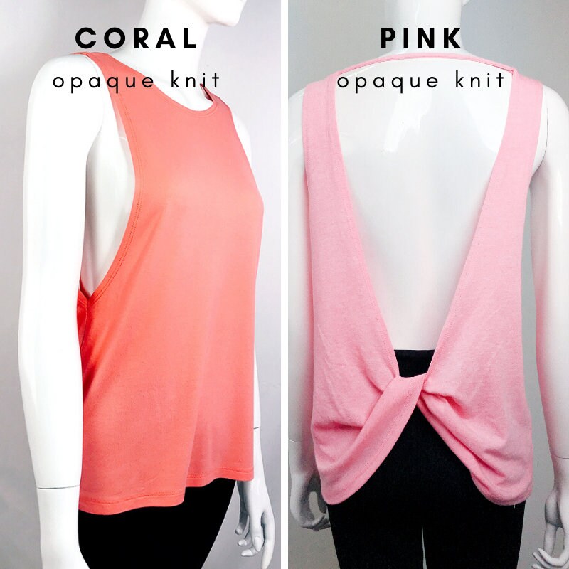 Open Back Tank Top With Twist / Yoga Crossfit Workout Tank / - Etsy ...