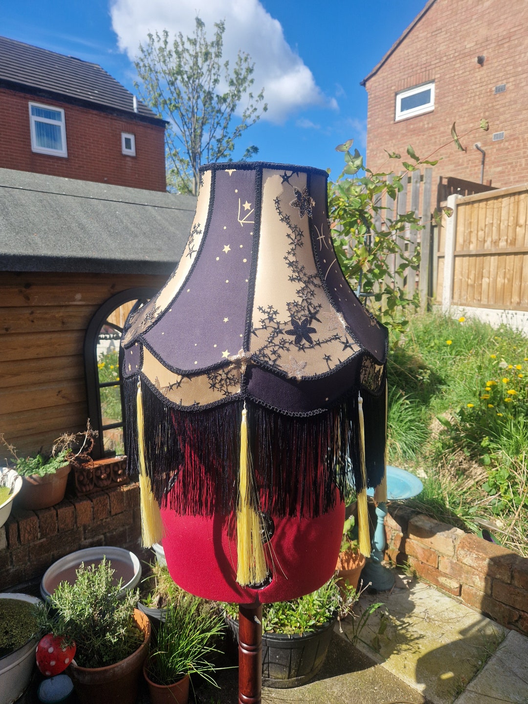 Large Handmade Lampshade, Stars, Maximalist Homewares, Decor - Etsy