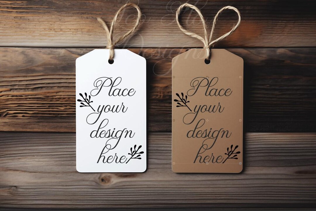 Gift Tag Mockups, Christmas Label Mock up JPEG, Tab Mock-up, Price Sale ...