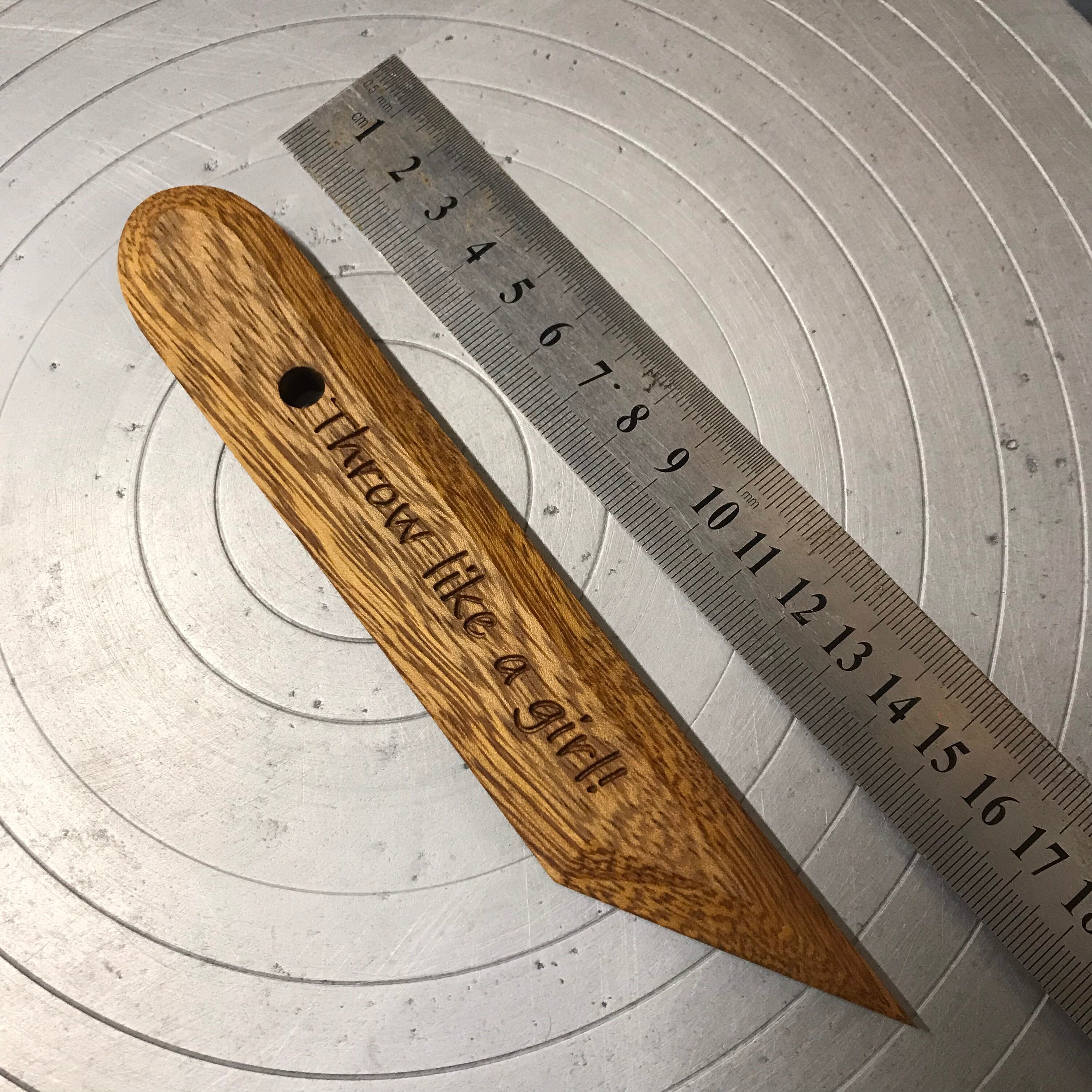 Throw Like a Girl Trimming Tool Wooden Throwing Rib for - Etsy UK