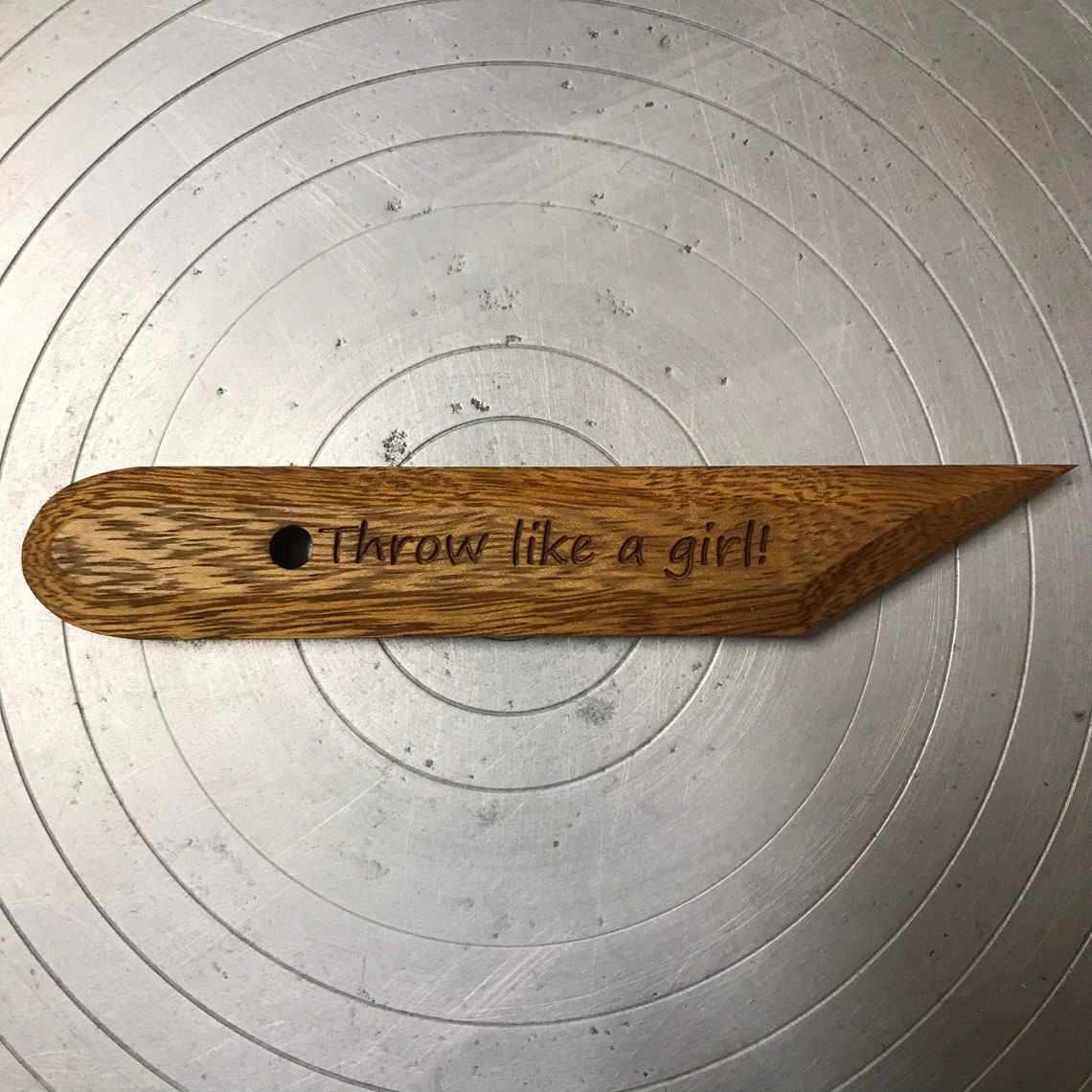 Throw Like a Girl Trimming Tool Wooden Throwing Rib for - Etsy UK