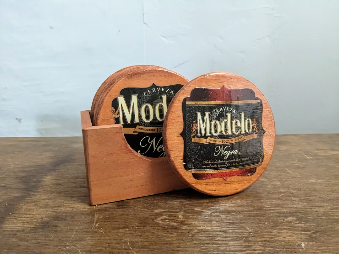 Modelo Negra Beer Bottle Box Upcycled Repurposed Coasters - Etsy