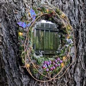 Goblincore Cottagecore Faire Fairy Fae Mirror With Moss Thorny Vine ...